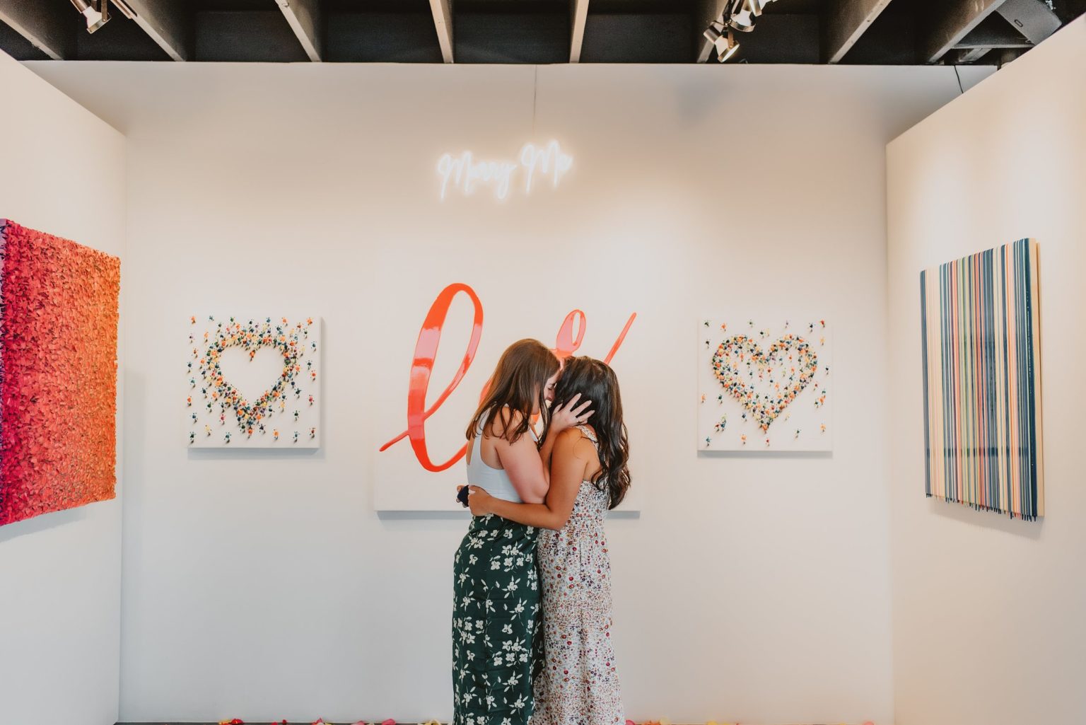 Romantic Dallas Proposal at Laura Rathe Fine Art Gallery ...