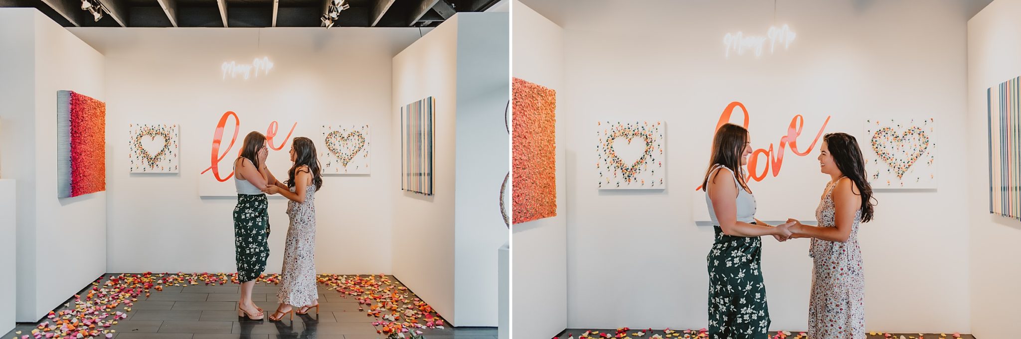 Romantic Dallas Proposal at Laura Rathe Fine Art Gallery ...