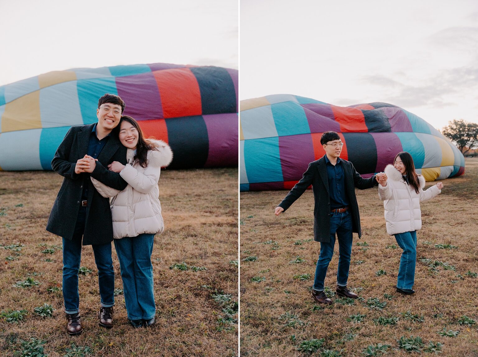 Bryan’s Hot Air Balloon Proposal to Jimin | DFW Proposal Photographer ...